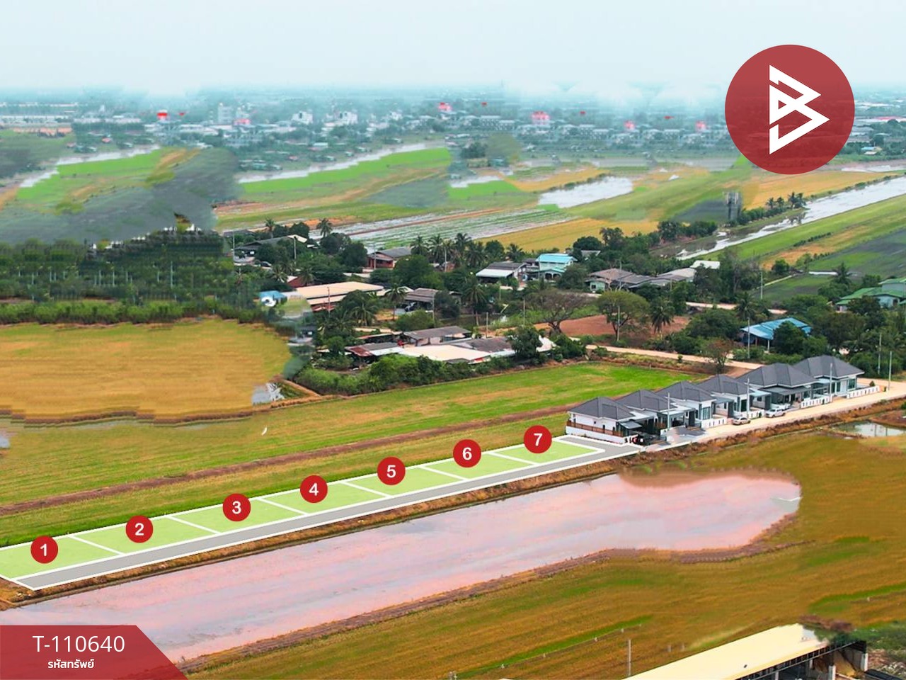 ขายที่ดิน มีทั้งหมด 7 แปลง ไทรน้อย นนทบุรี ทำเลดี เหมาะสำหรับสร้างบ้าน ...